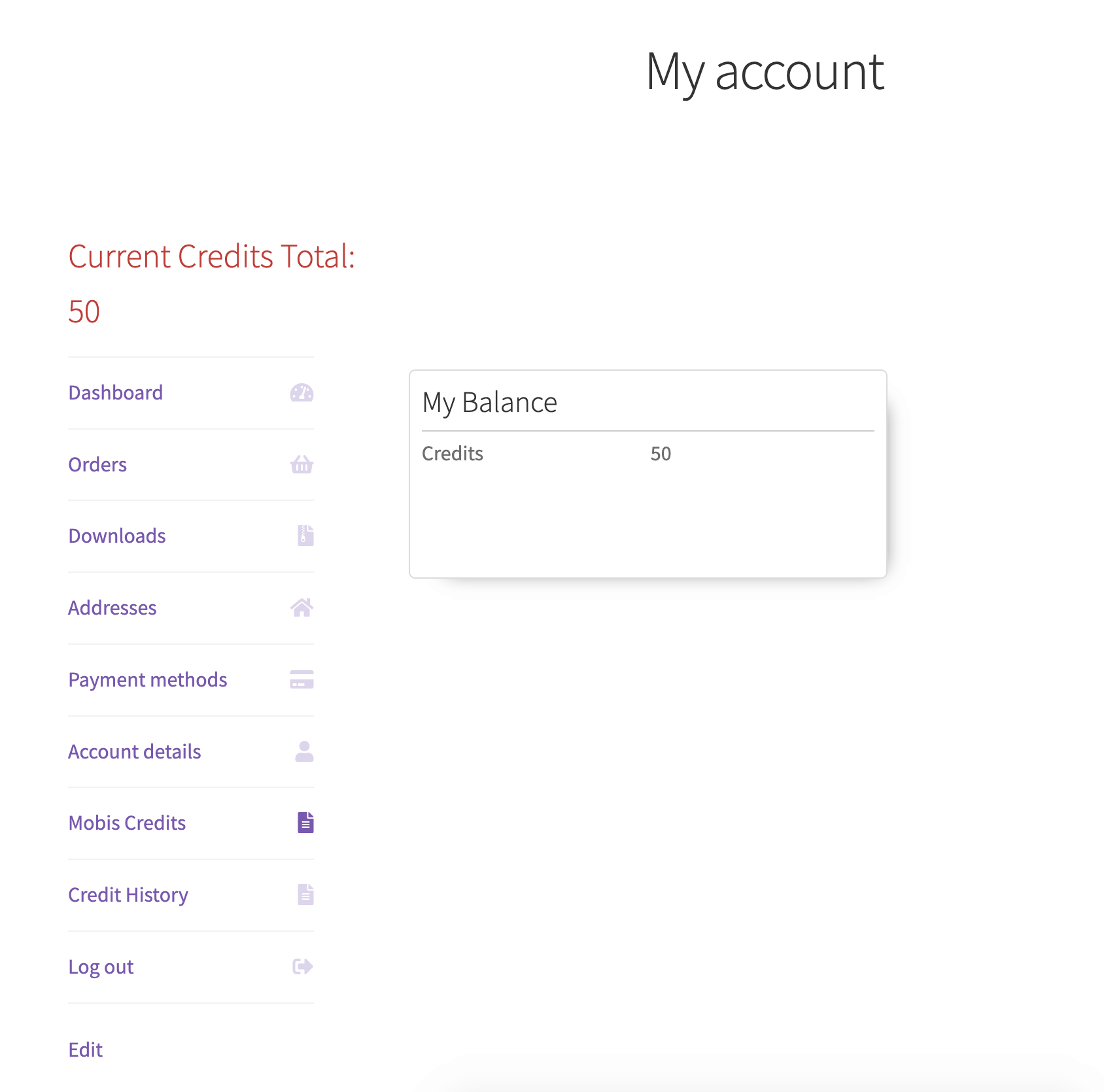 Credit Guide – Mobis Webstore